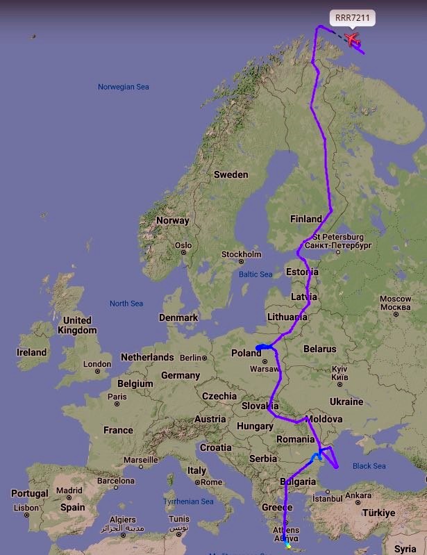 UK surveillance aircraft patrols entire NATO eastern border