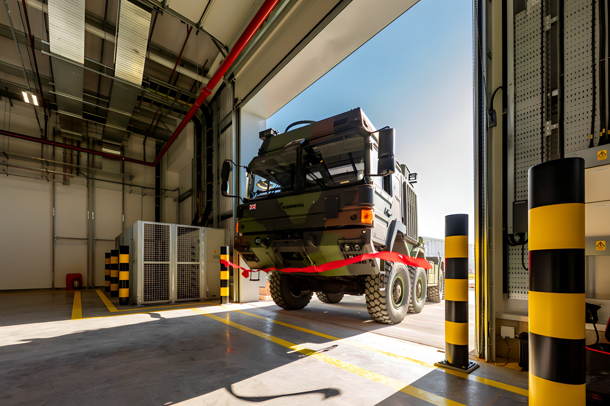 New storage facility for over 900 Army vehicles completed