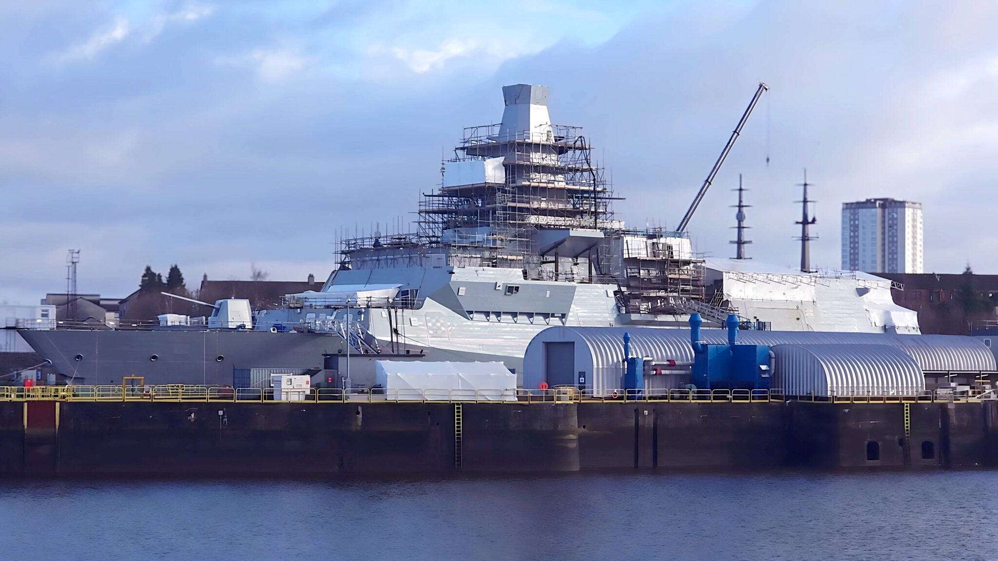 Images show huge new British warship ahead of sea trials