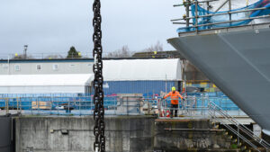 Progress continues on new British warship in Glasgow